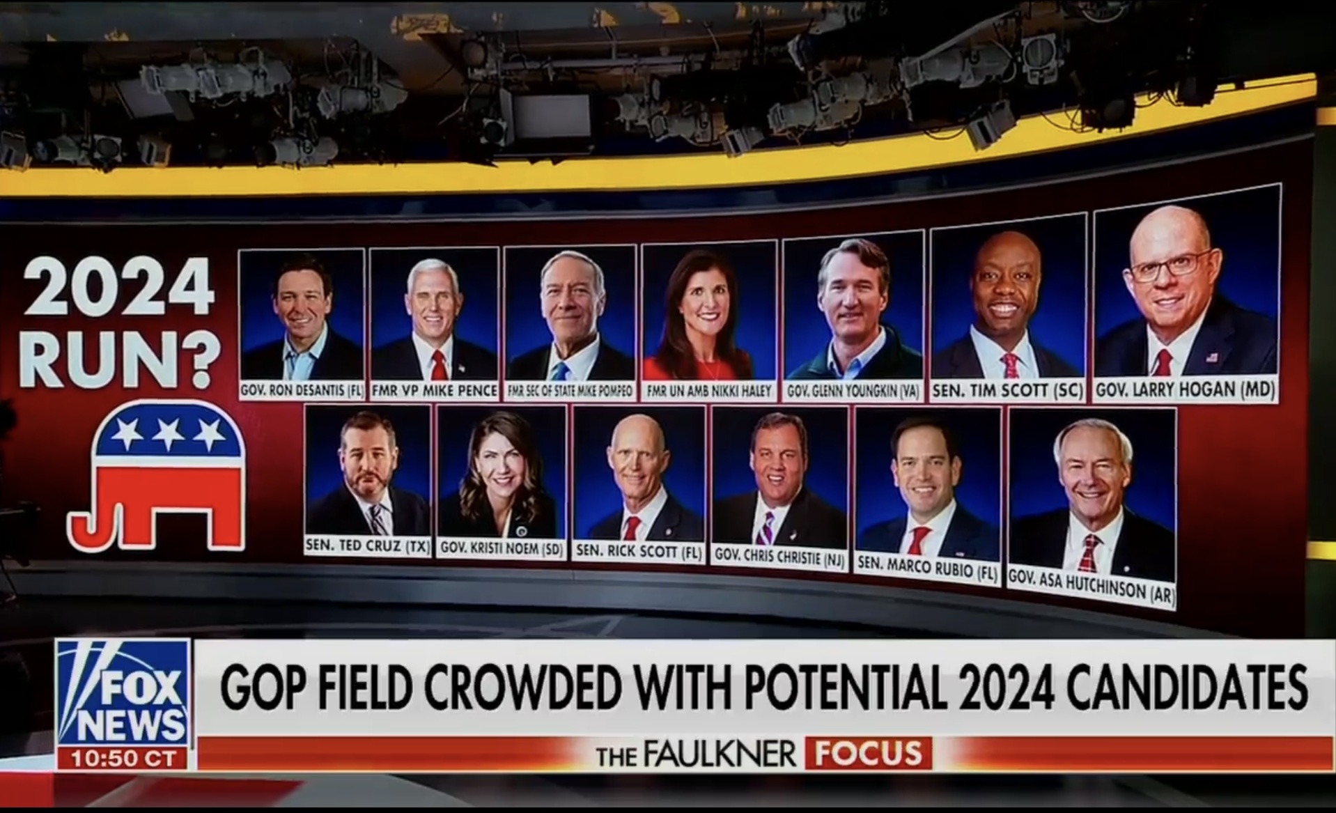 Ha! Fox News Graphic of Potential 2024 Candidates Memory Holes Trump ...