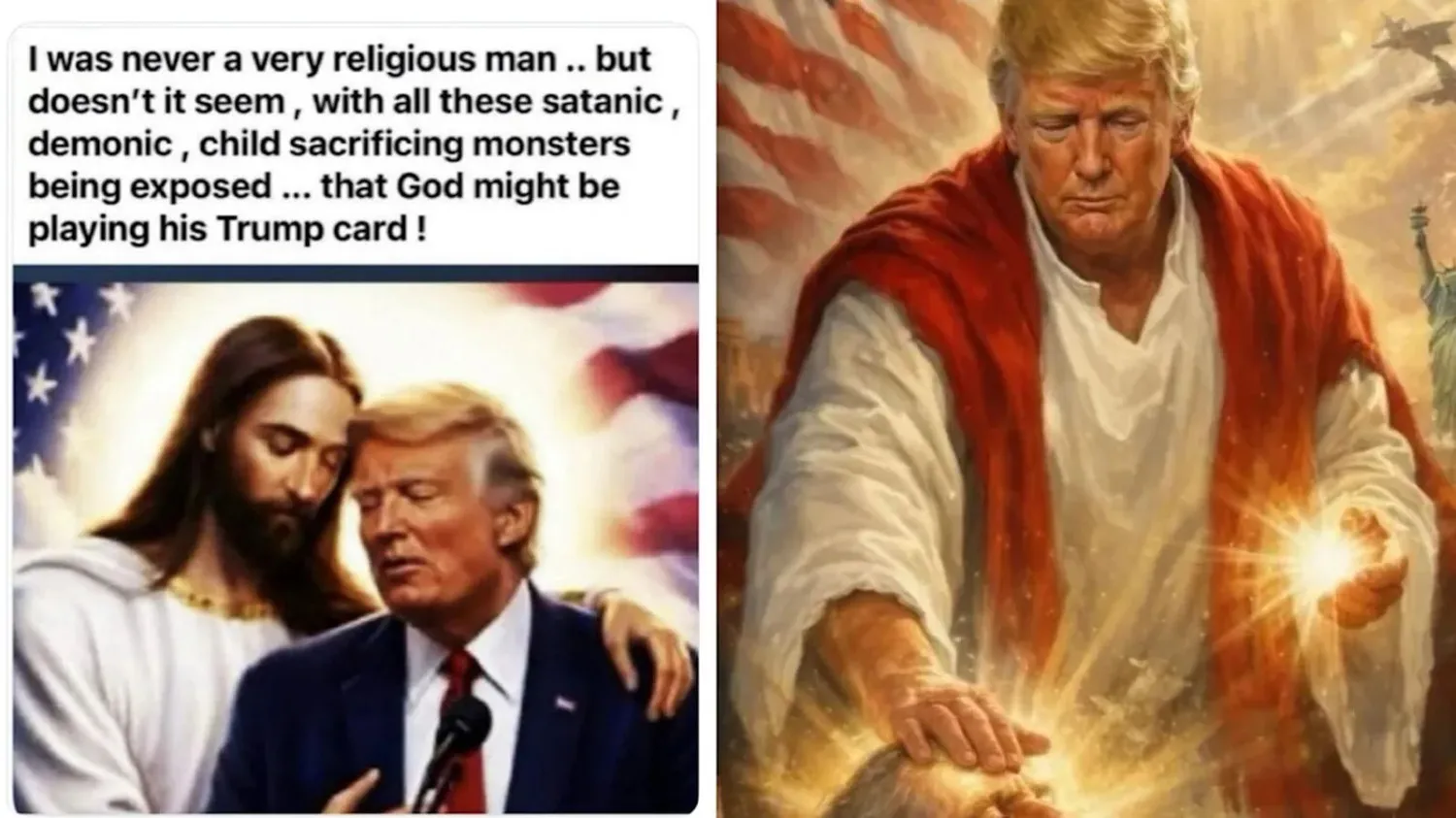 Trump Is At It Again With The Jesus Symbolism - PolitiZoom